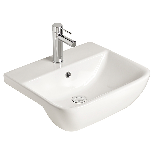 Heron Semi-Recessed Basin with 1… | American Standard New Zealand